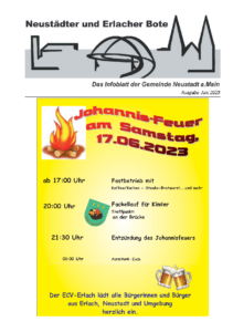 Neustadter und Erlacher Bote – Ausgabe 06/2023 - Gemeinde Neustadt a.Main